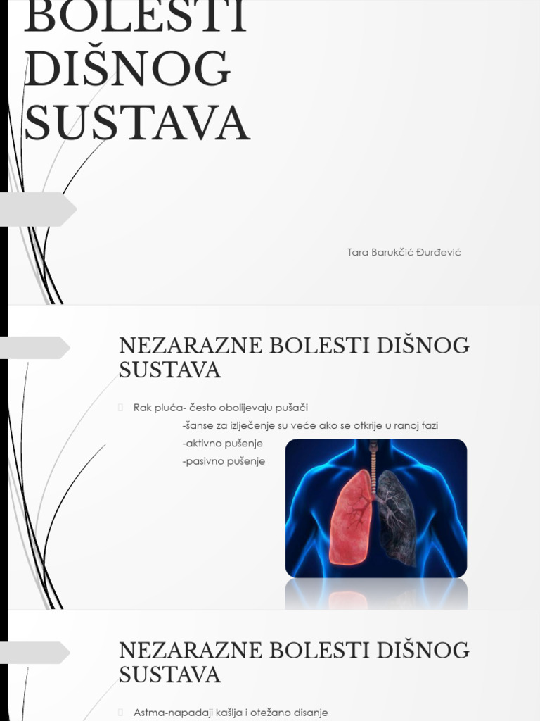 Bolesti Dišnog Sustava | PDF
