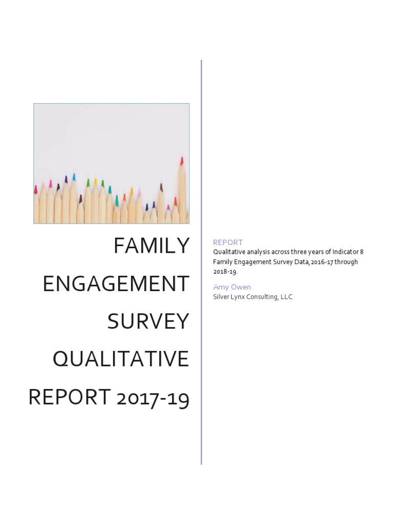 Family Engagement Survey Qualitative Report 2017-19 | PDF ...