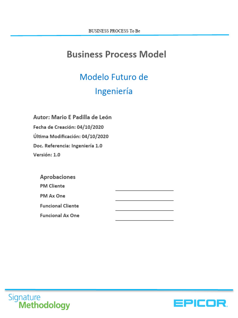 BPM Ingeniería v1 | PDF | Procesos de negocio | Informática