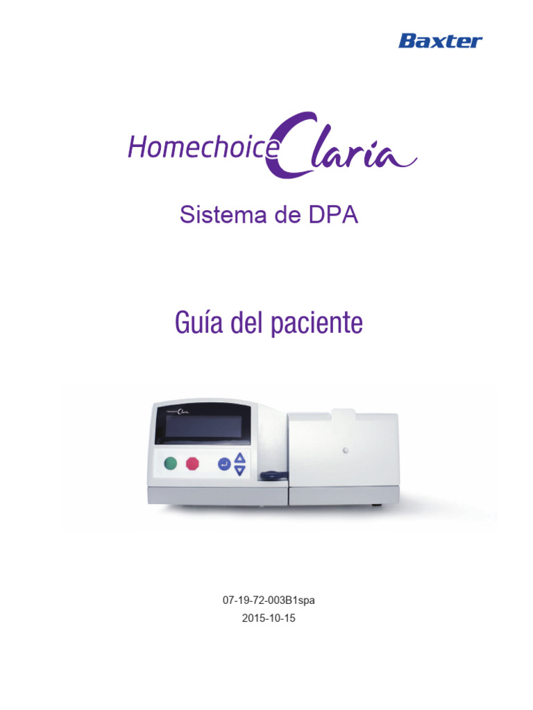 Manual Del Usuario Claria | PDF
