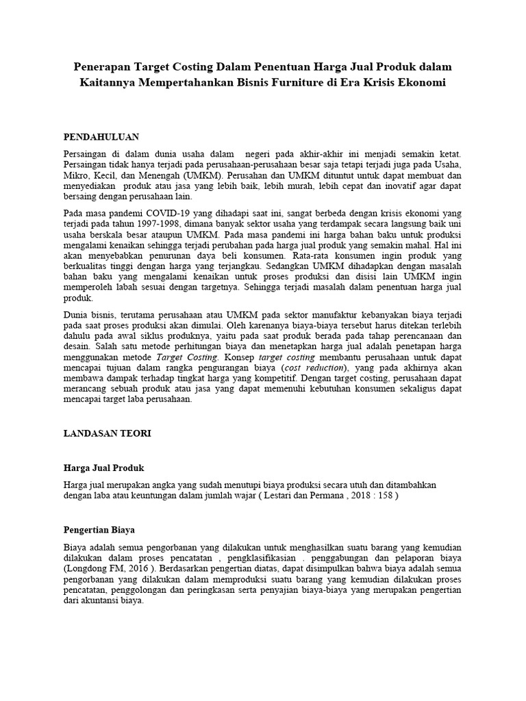 Revisi Tema-Landasan Teori-Metodologi Penelitian | PDF