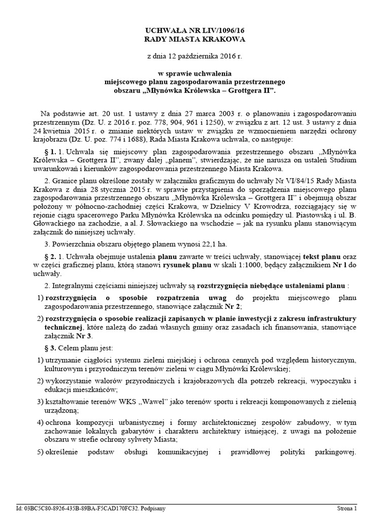 Id: - Podpisany Strona 1 | PDF