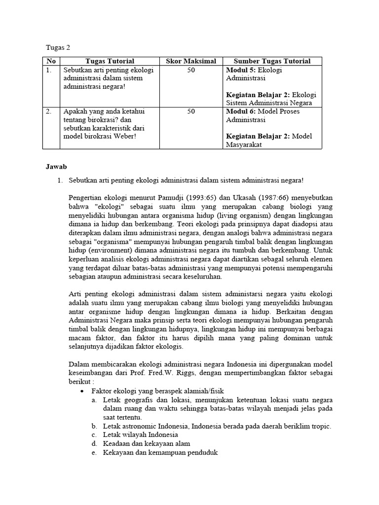 Perbandingan Administrasi Negara | PDF
