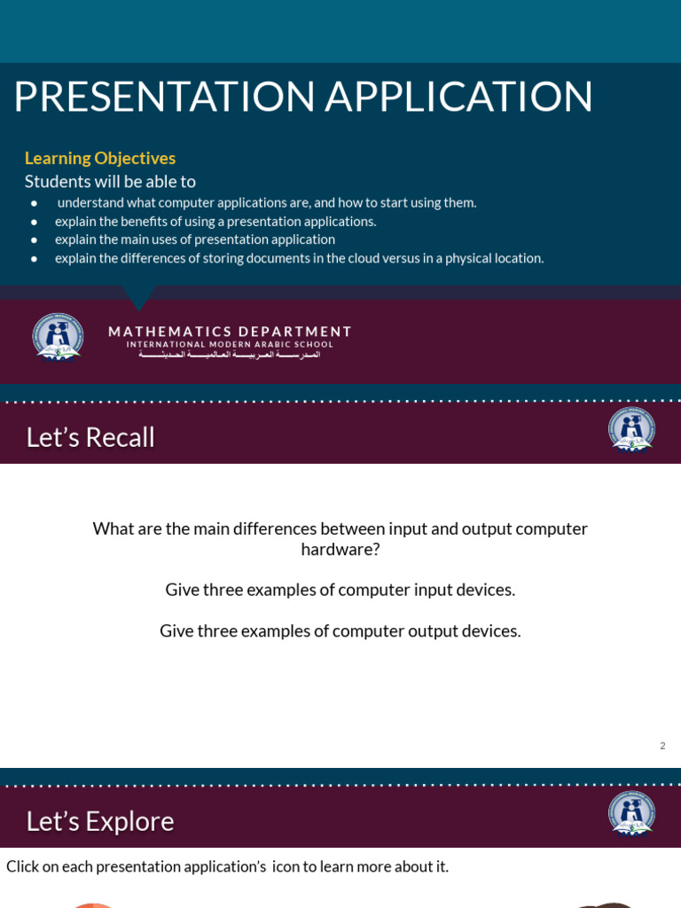 2.1. Presentation Application | PDF | Application Software | Microsoft Power Point