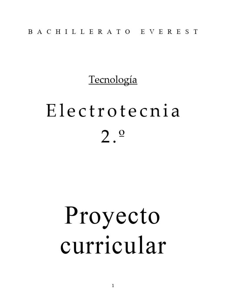 PD_Electrotecnia_Bac2 | PDF | Corriente eléctrica | Evaluación