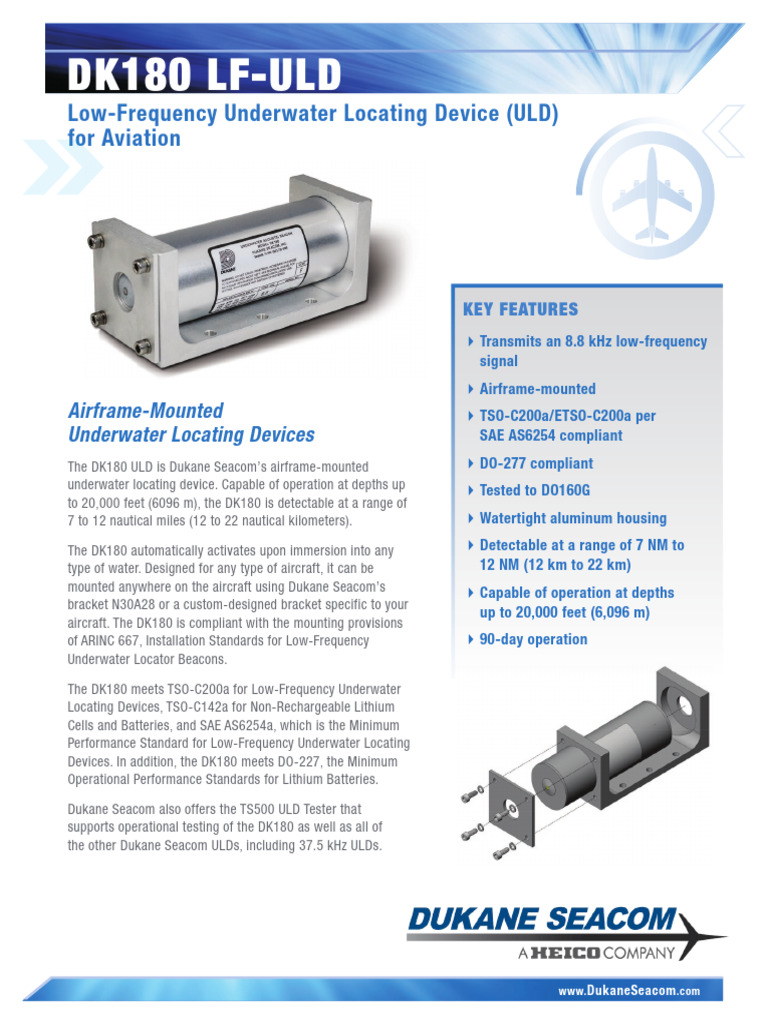 Dukane - DK180 LF ULD Final Jan 23 | PDF | Electronics