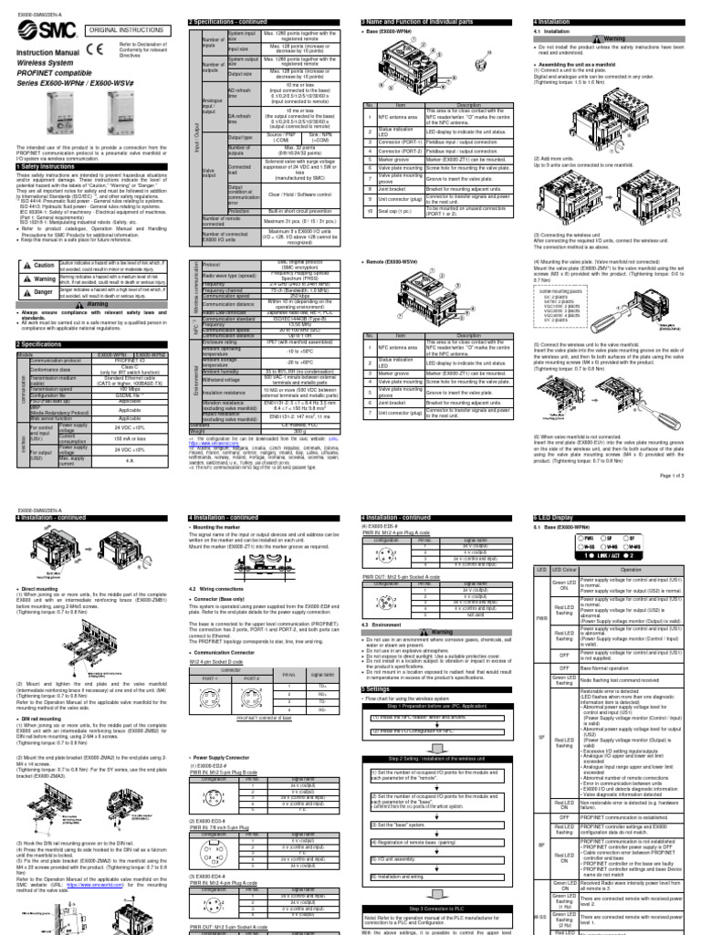 Wireless PROFINET System Manual | PDF | Electrical Connector | Radio