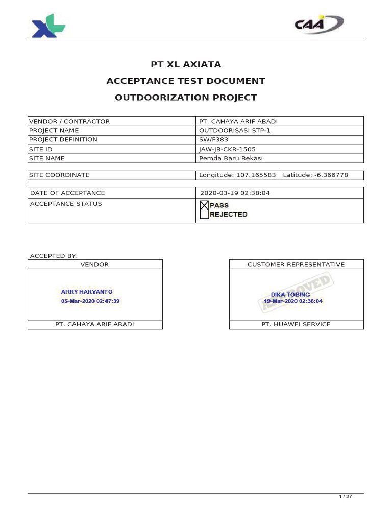 CAA - EATP Pemda Baru Bekasi | PDF
