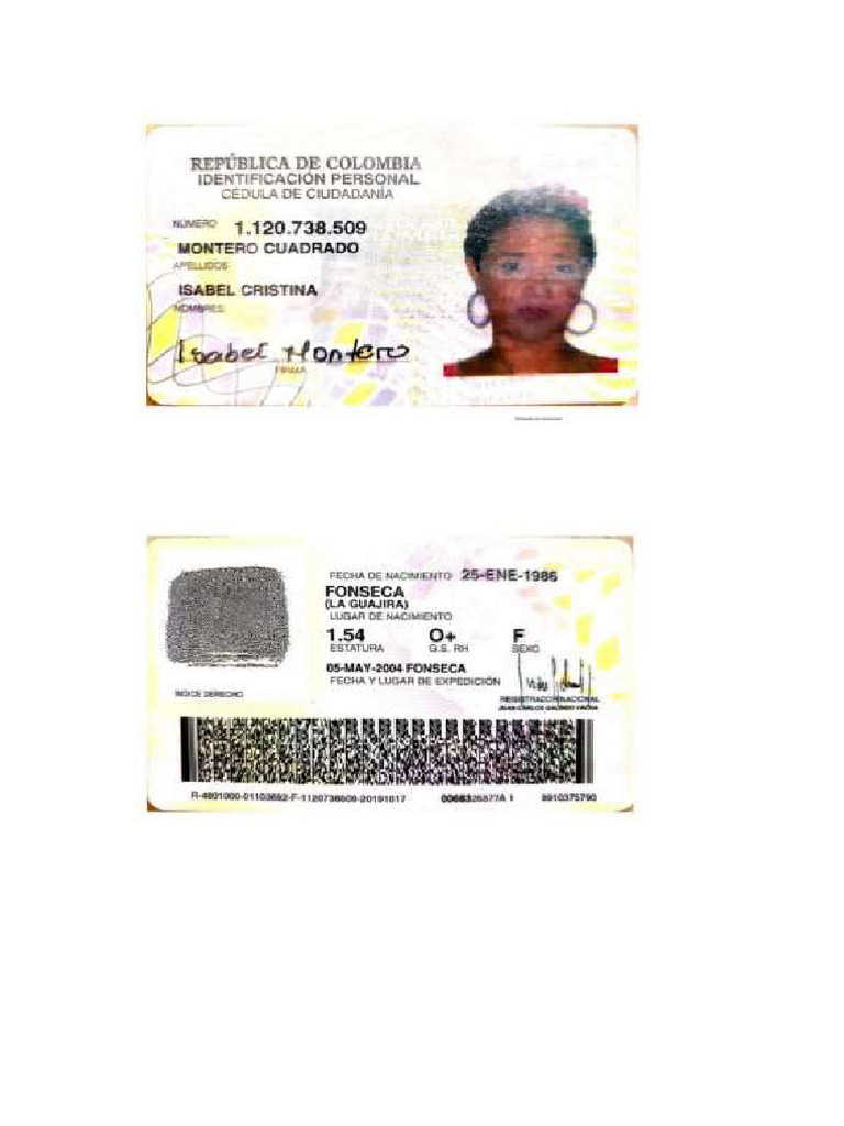 Documento de Identidad | PDF