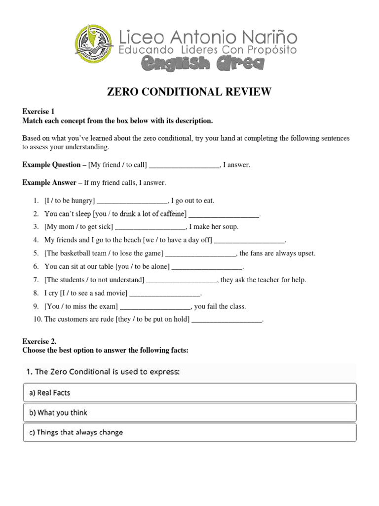 Zero Conditional Review | PDF