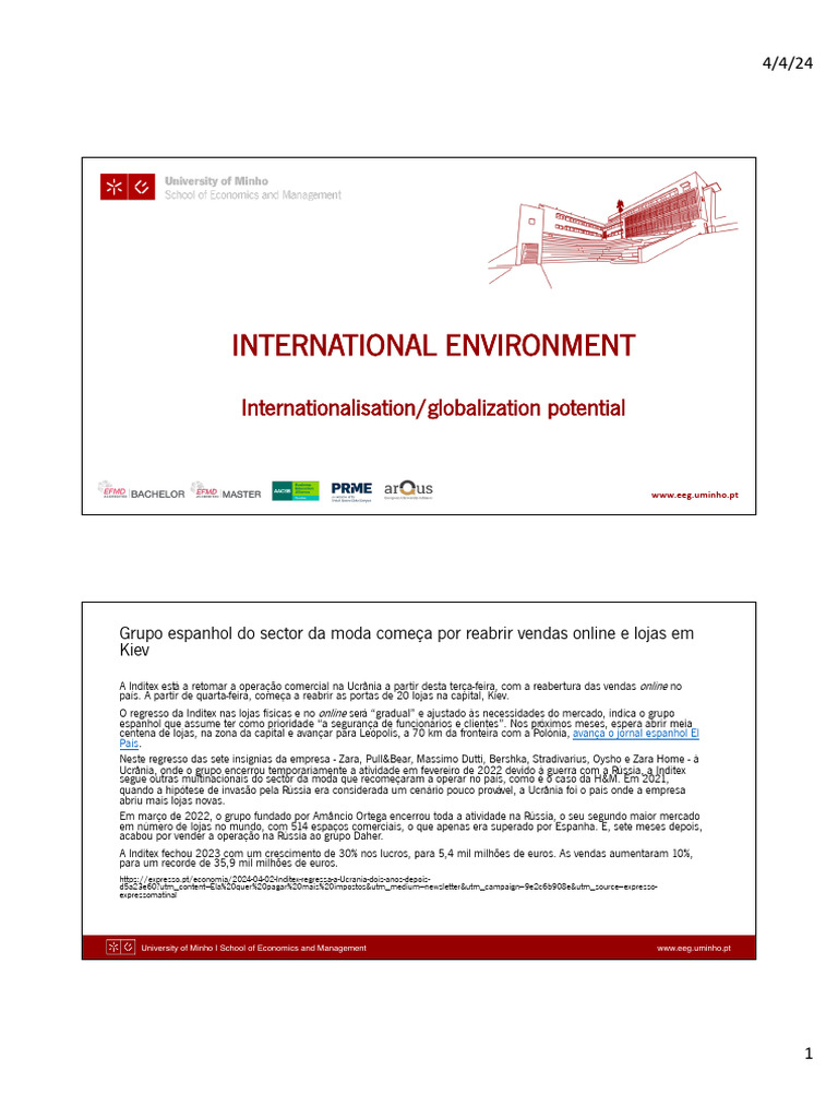 5 - Internationalization Potential | PDF | Exports | Globalization