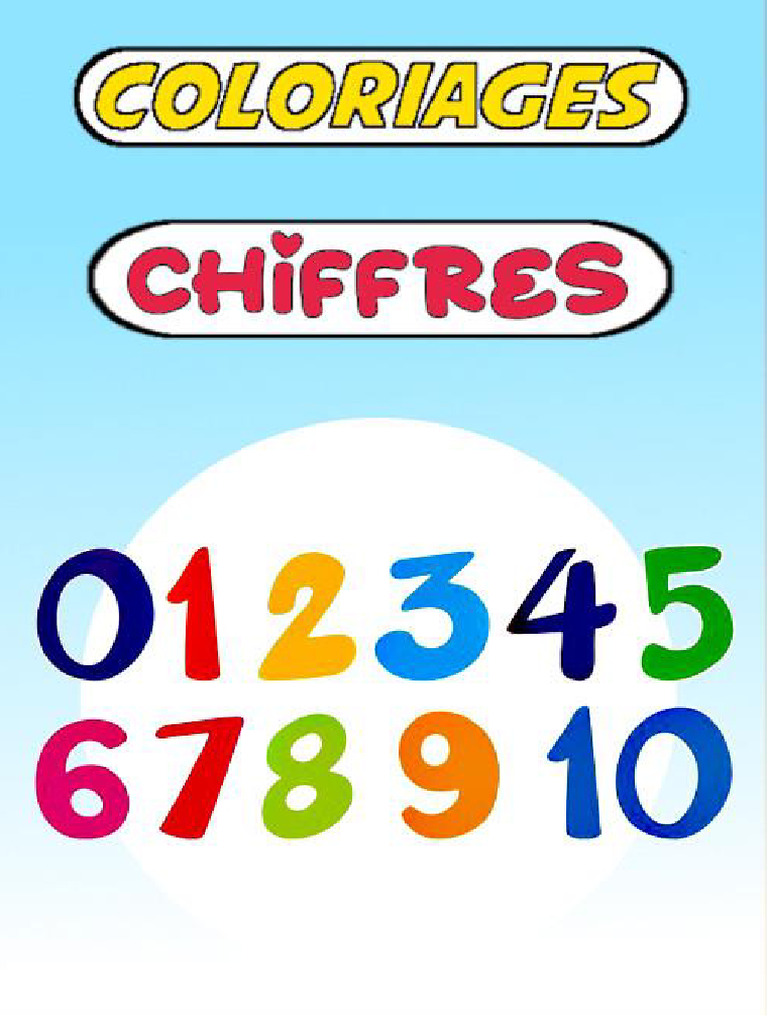 Coloriage-Chiffres-20 Pages | PDF