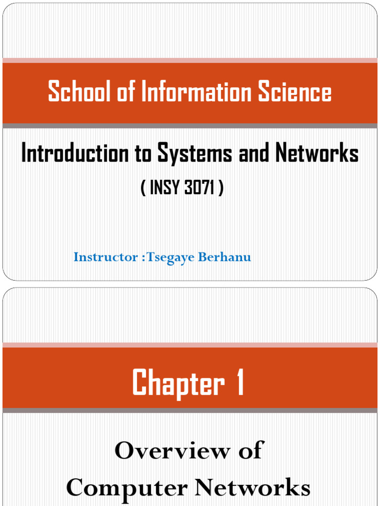 Chapter 1 - Computer Network Overview | PDF | Computer Network | Quality Of Service