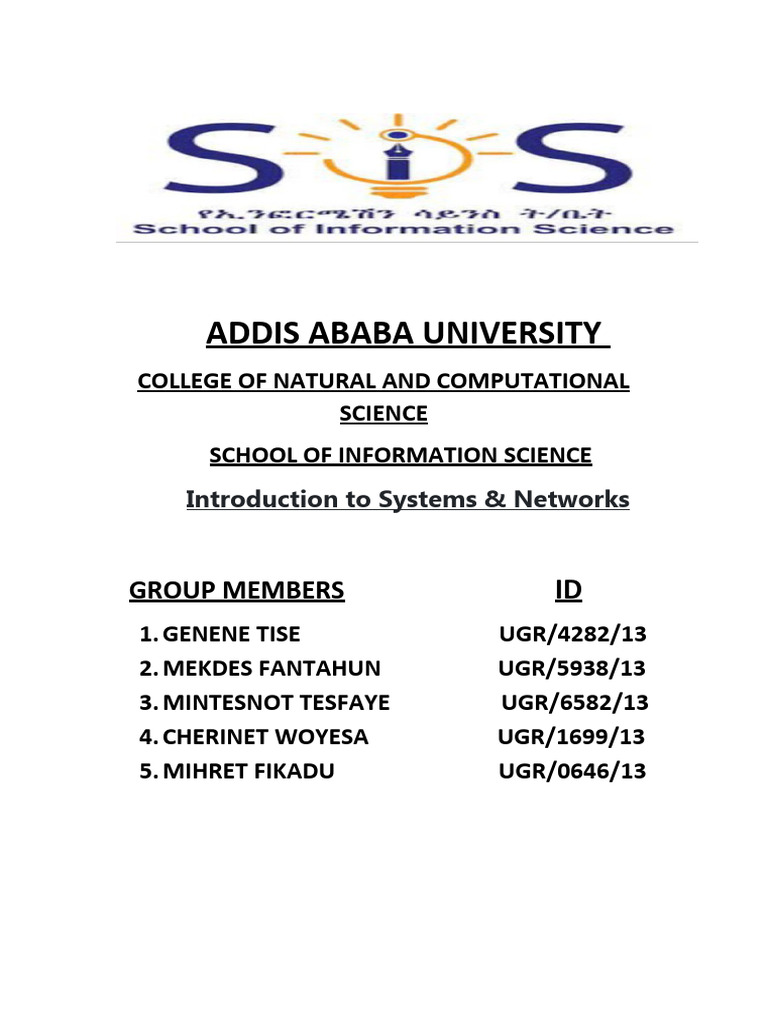 ESHETU CHOLE Building Network Configuration | PDF | Telecommunications ...