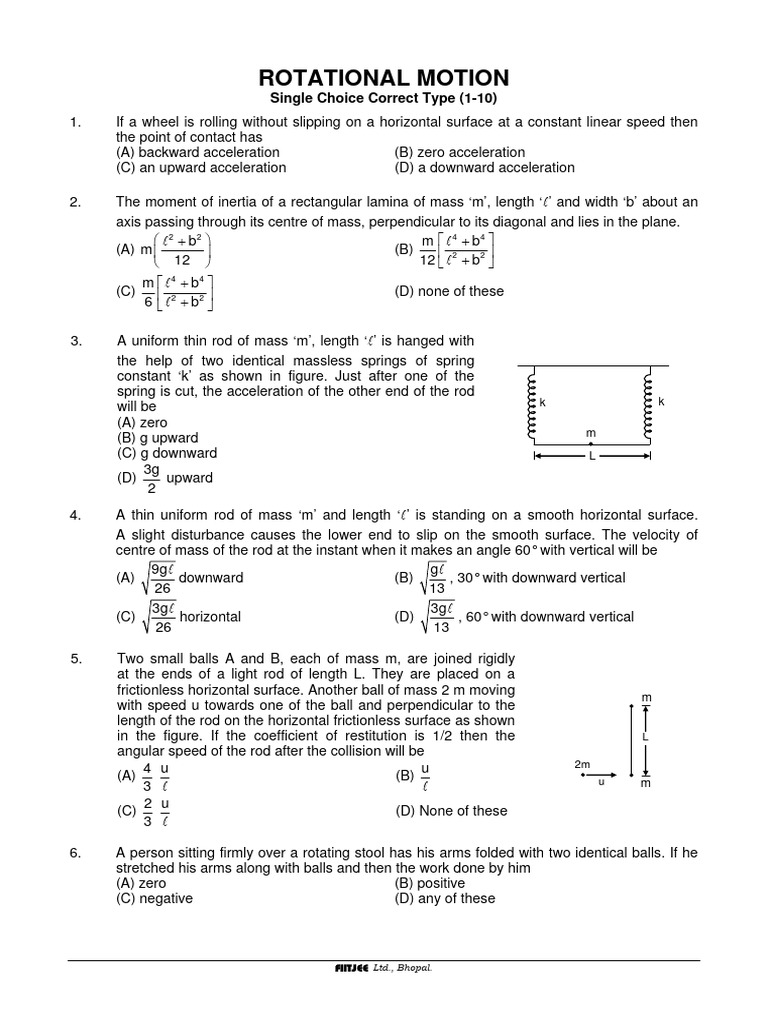 Rotational Motion | PDF | Rotation | Velocity