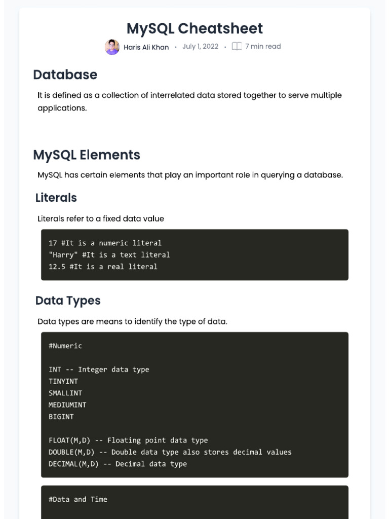 Mysql | PDF