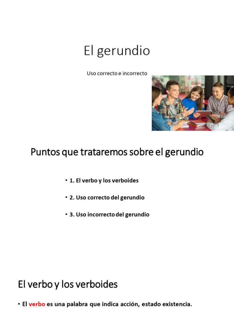 Gerundio | PDF | Verbo | Gramática