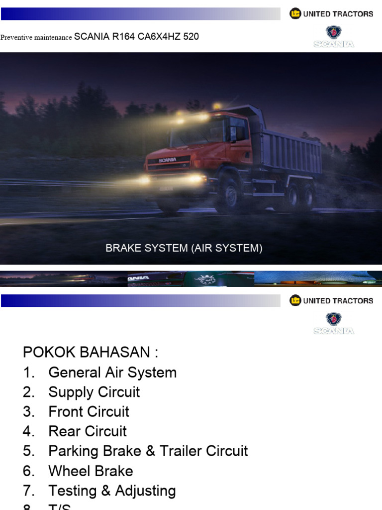 Prev Maintenance Scania | PDF | Valve | Brake