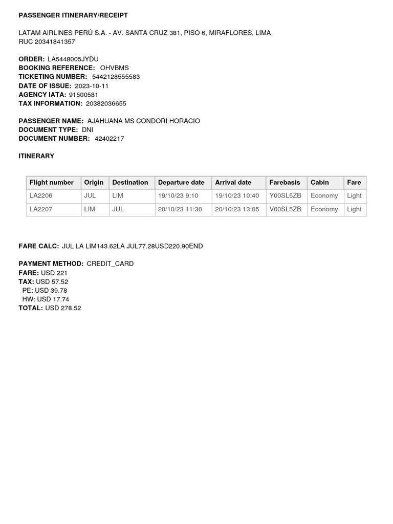 Ajahuana Ms Condori Horacio | PDF