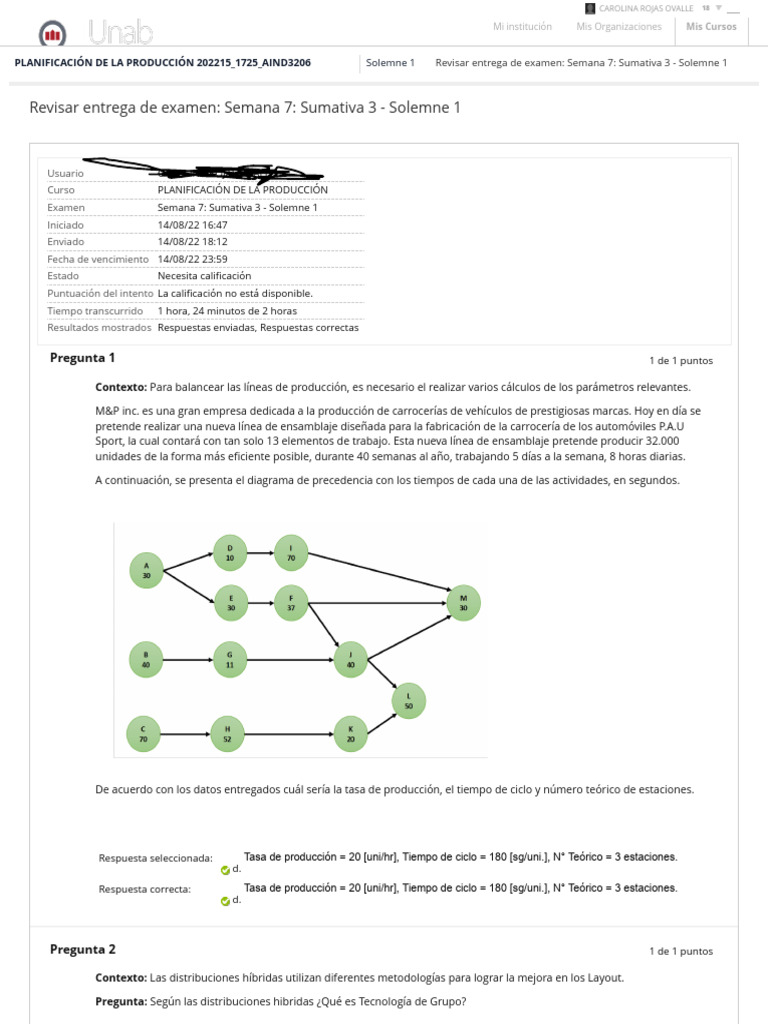 Revisar Entrega de Examen - Semana 7 - Sumativa 3 - Solemne 1 &.. | PDF | Business | Mercado ...