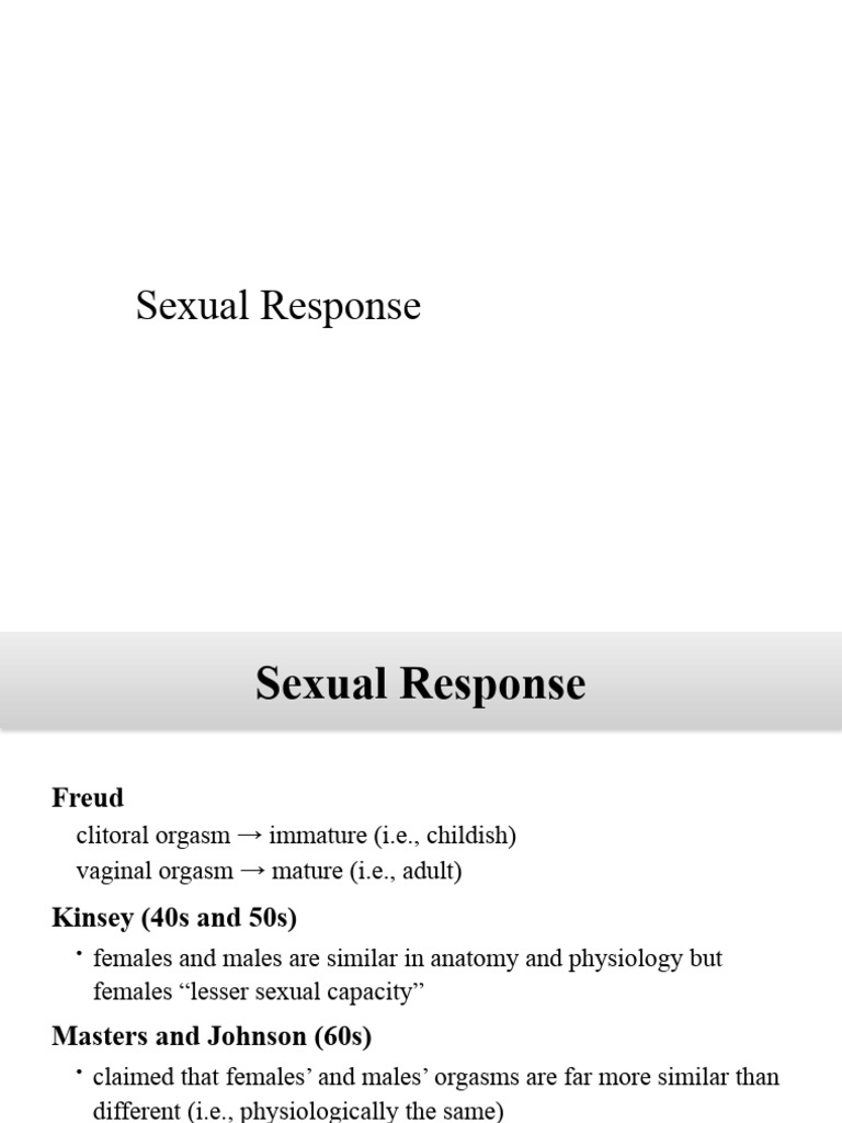 Understanding Sexual Response and Disorders | PDF | Sexual Arousal ...