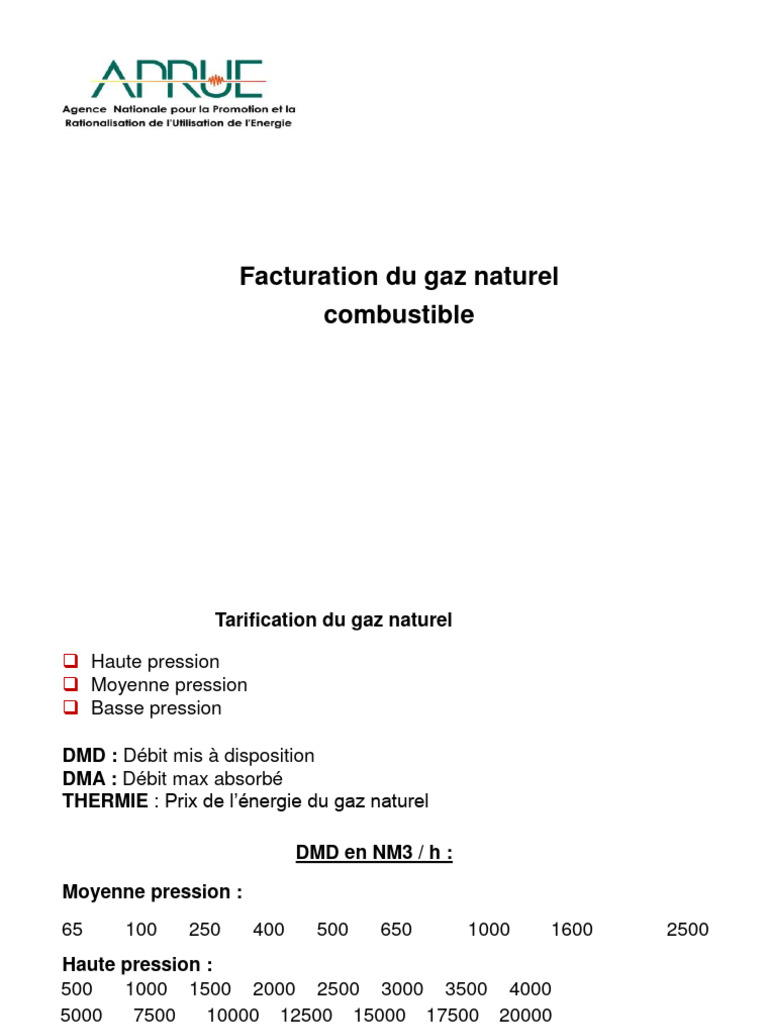 Tarification du gaz naturel en France | PDF | Sources d'énergie ...