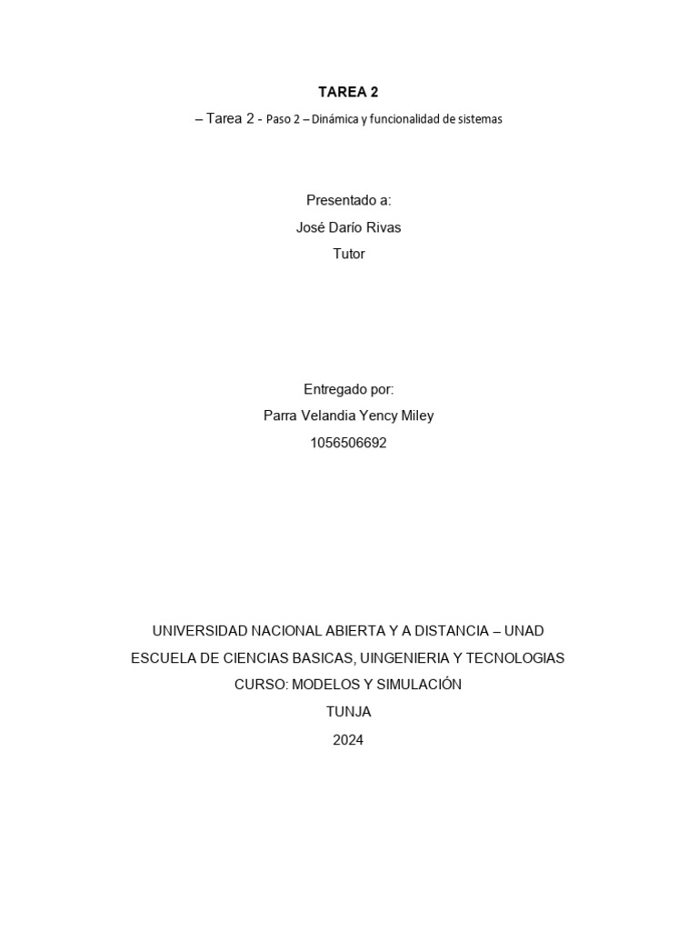 Parra Yency Tarea2 ModelosySimulacón | PDF | Variable aleatoria | Simulación