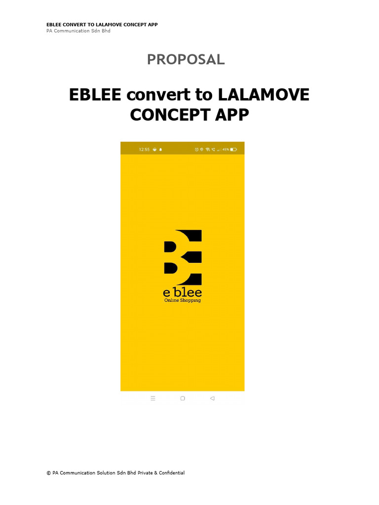 PROPOSAL EBLEE | PDF | Mobile App | Android (Operating System)