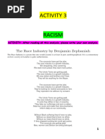 "No Problem" Poem Analysis - GCSE | PDF | Racism | Discrimination ...
