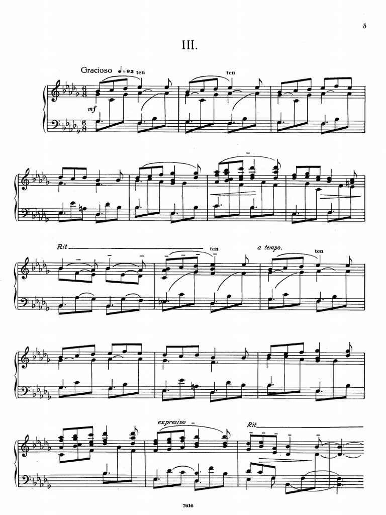 Mompou - Impresión Intima No. 3 | PDF