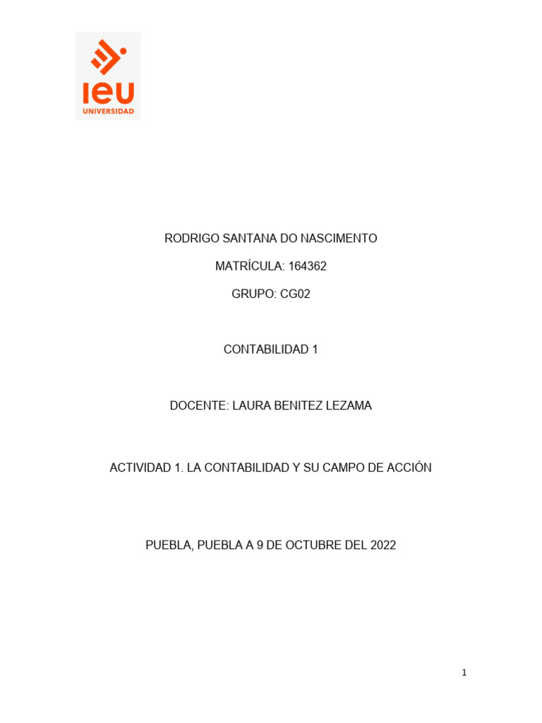Contabilidad 1 | PDF | Contabilidad | Business
