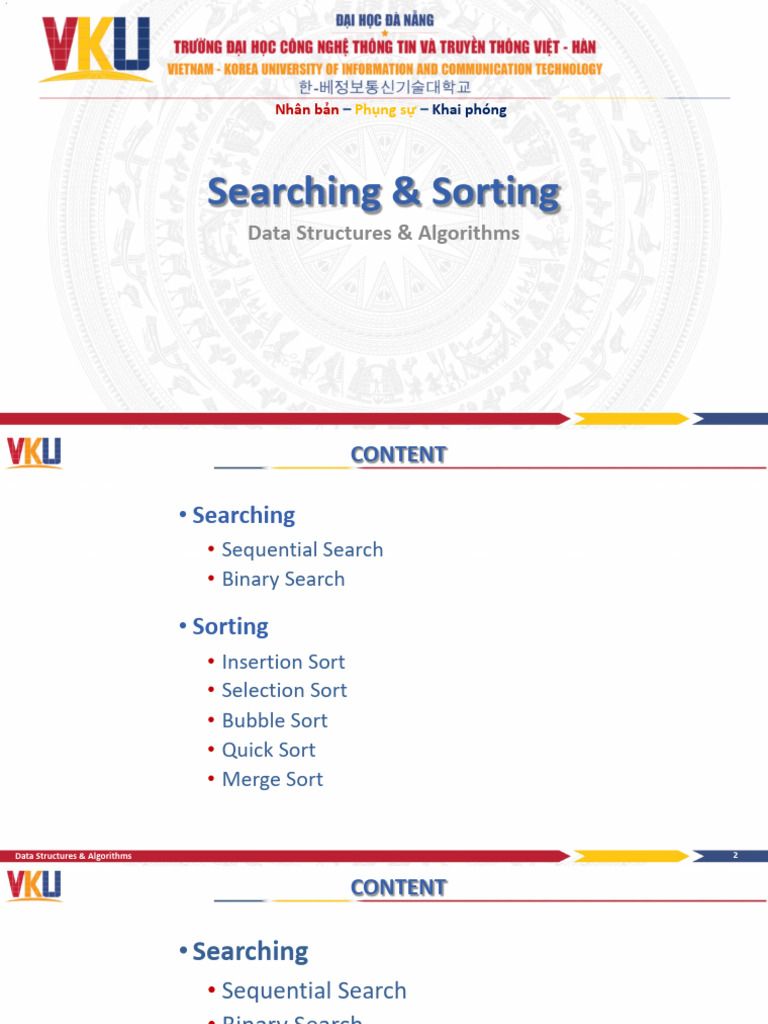 Searching and Sorting | PDF | Computing | Applied Mathematics