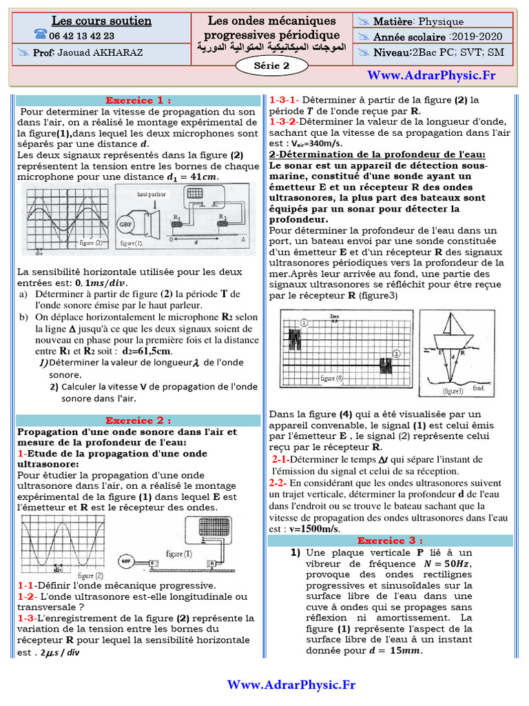 Vitesse des ondes sonores et ultrasonores | PDF | Vagues | Son