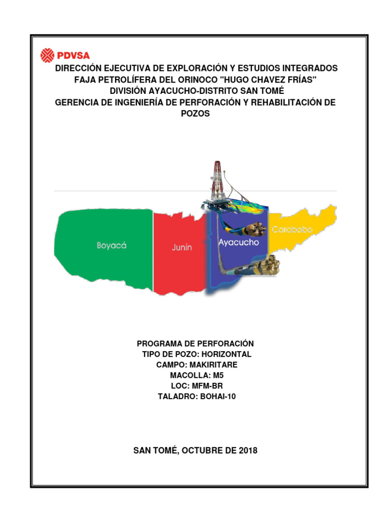 Programa de Perforación - Macolla M5 - MFM-0086 | PDF | Arenisca ...