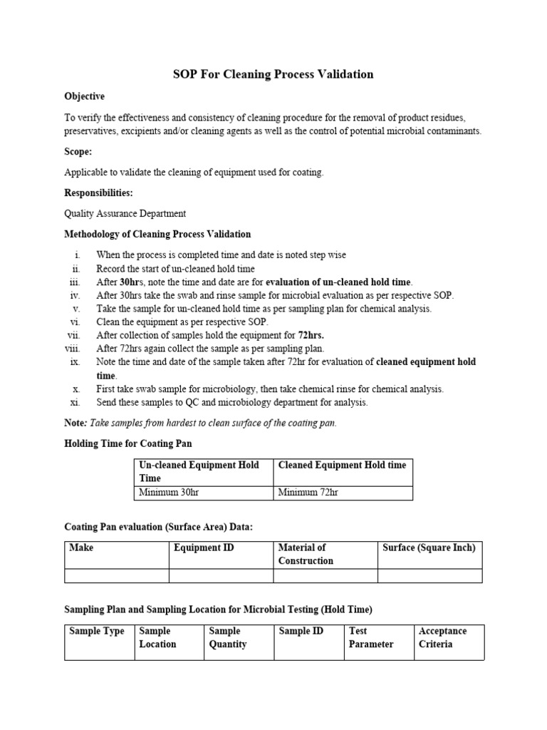 Cleaning Validation | PDF | Dose (Biochemistry) | Chemistry