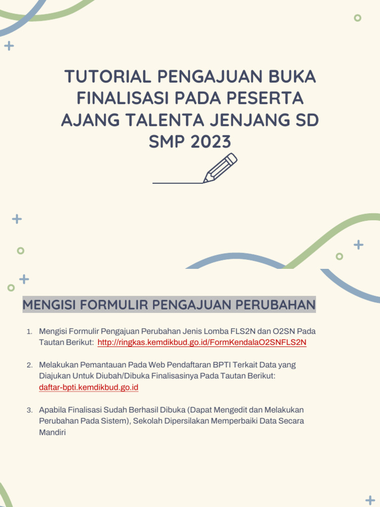 Tutorial Finalisasi Ajang Talenta 2023 Pdf