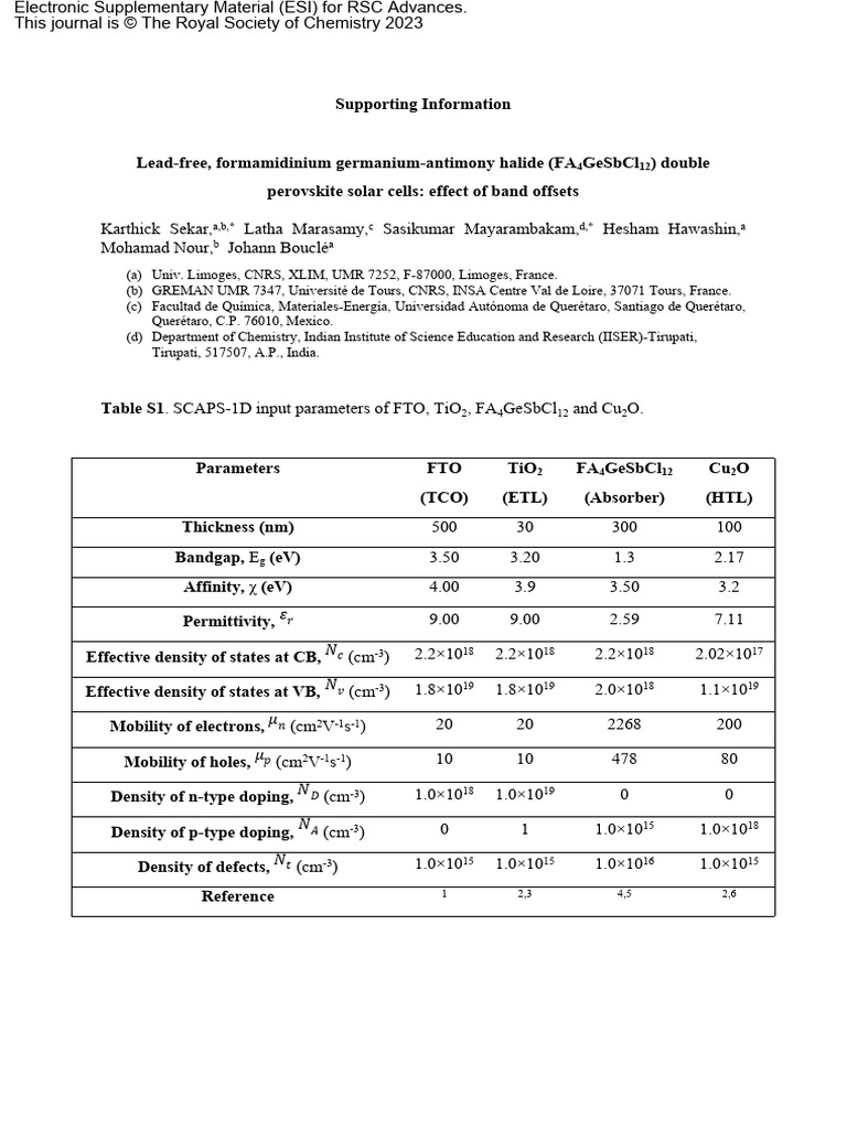 2 Fac | PDF | Photovoltaics | Physical Chemistry