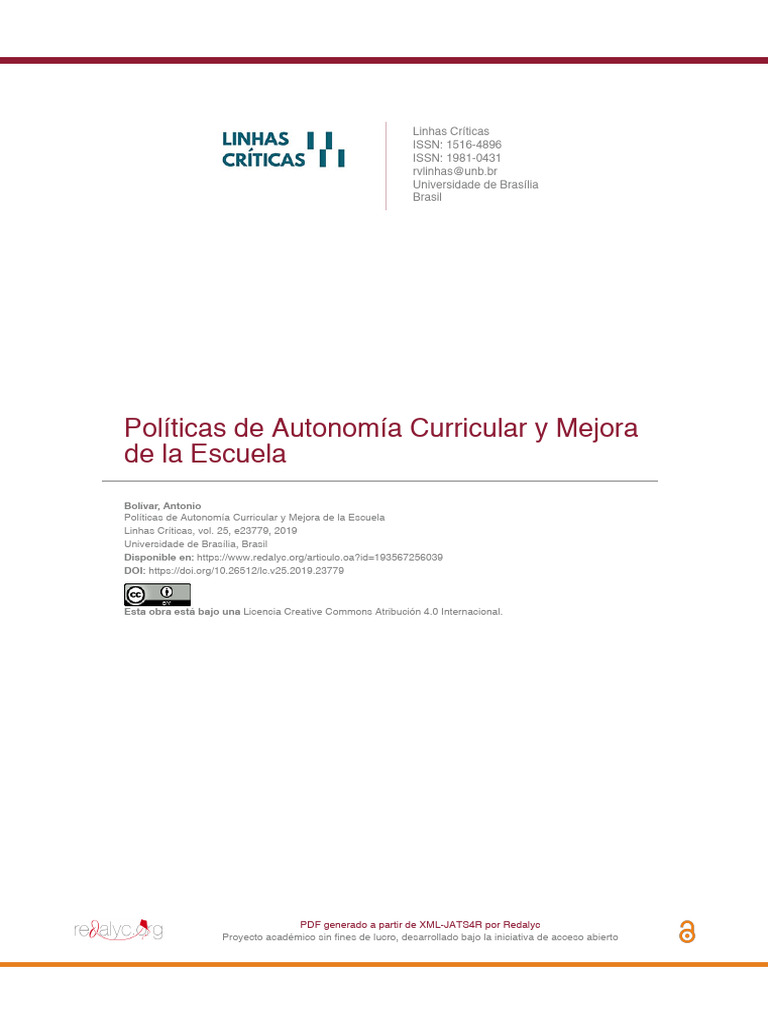 Autonomía Curricular y Mejora Escolar | PDF | Plan de estudios | Maestros