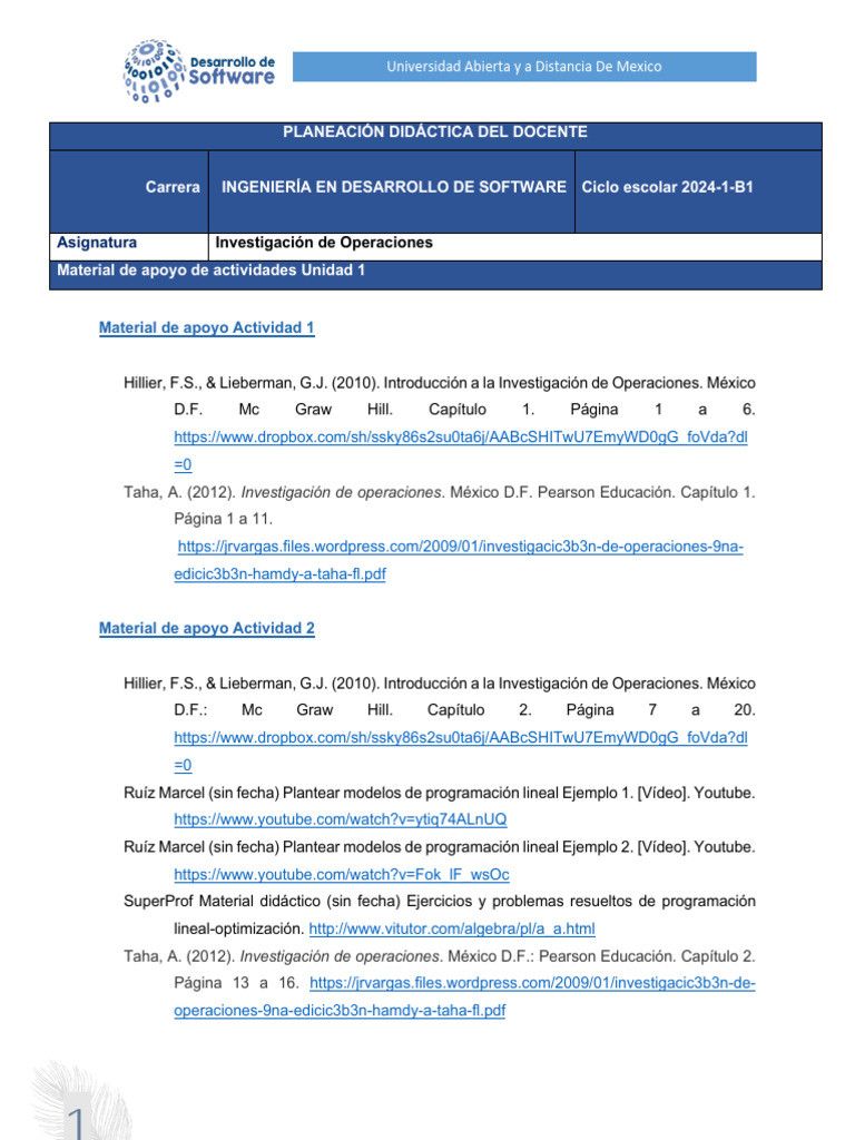 Materiales de Apoyo U1 | PDF | Tecnologías de la información | Ingeniería de software