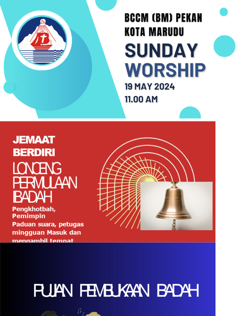 Slide Ibadah Minggu dan Puji-pujian | PDF