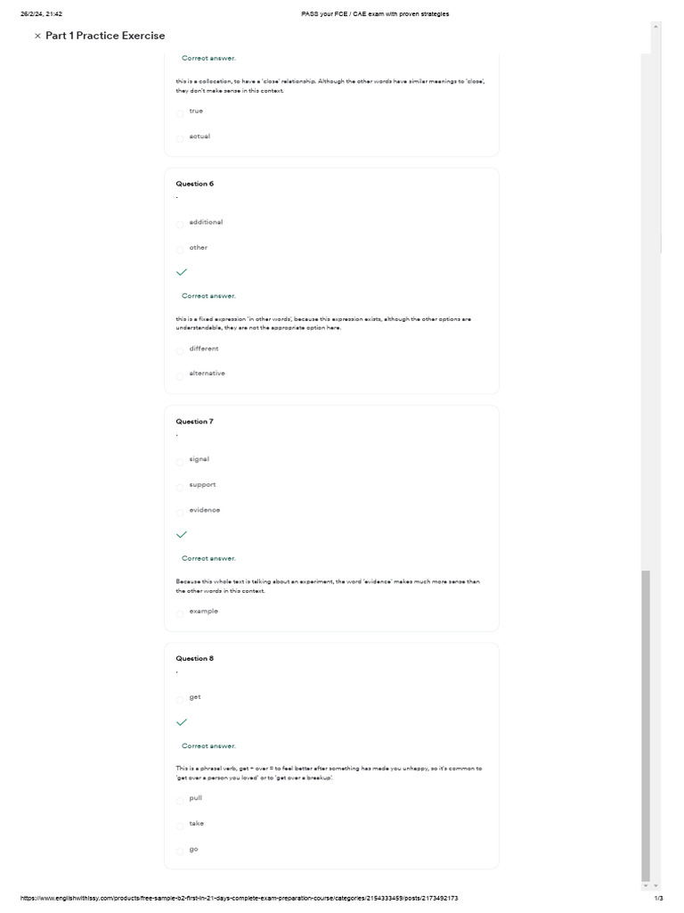 PASS Your FCE - CAE Exam With Proven Strategies | PDF | Multiple Choice ...