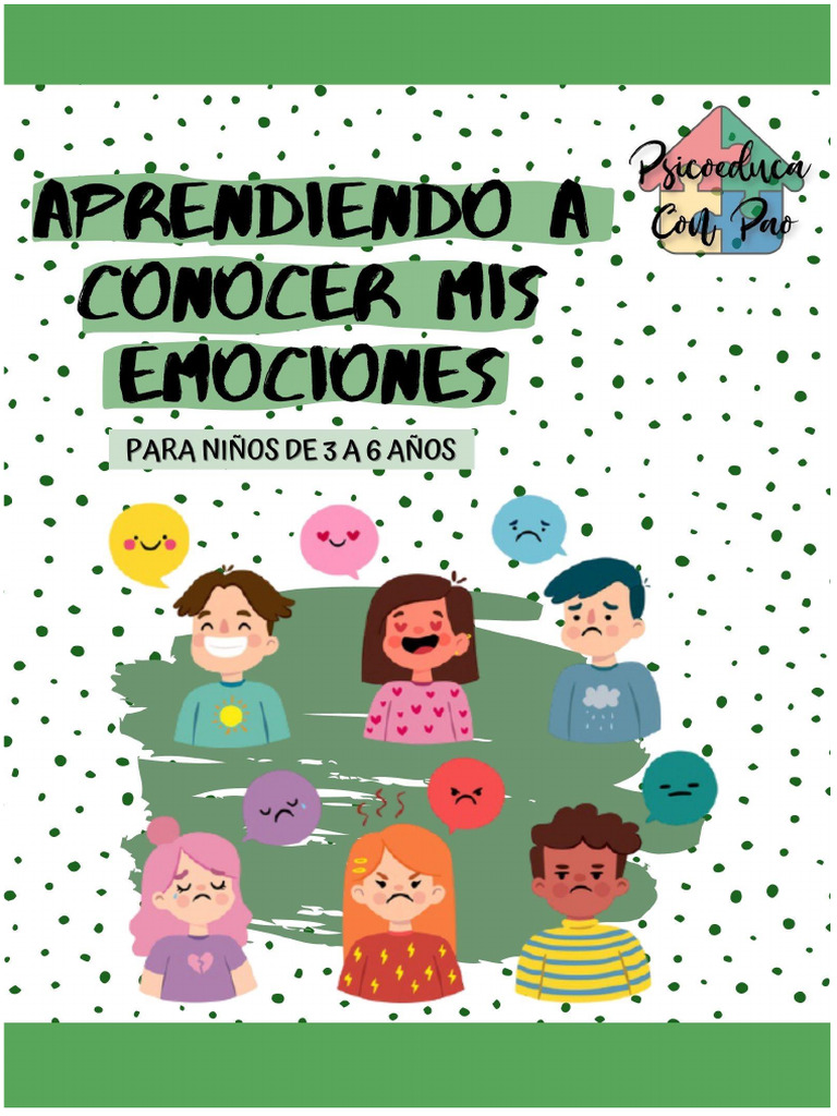 Cuaderno de emociones para niños 3-6 años | PDF | Las emociones ...