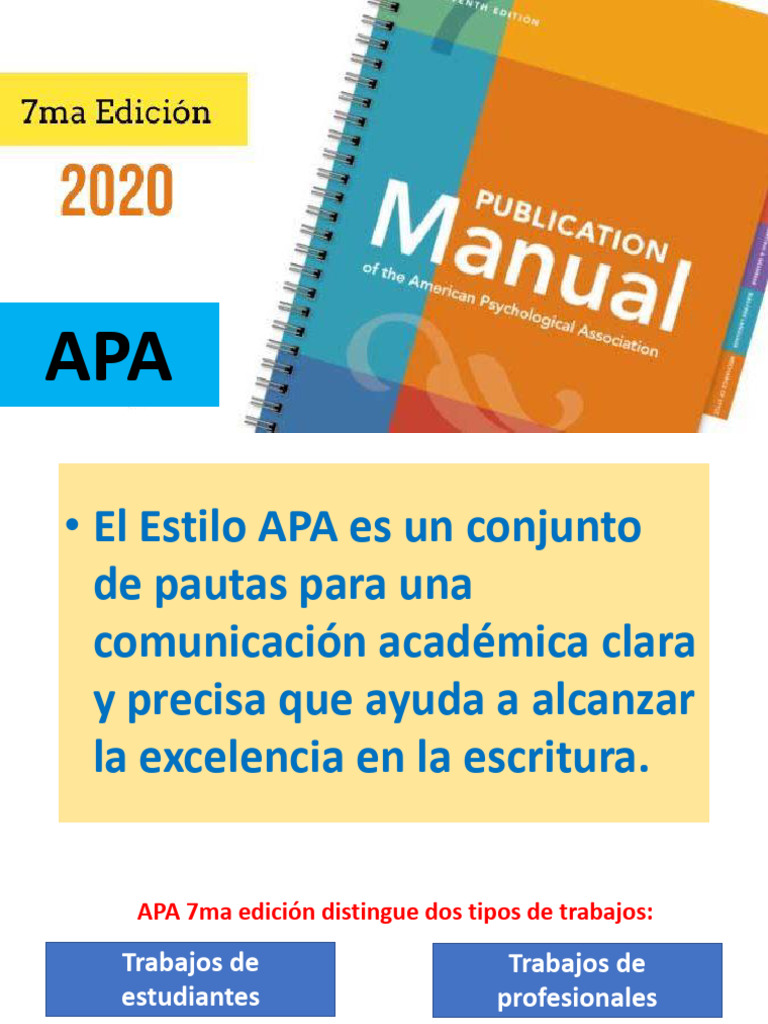 FORMATO APA 7ma Edición | Descargar gratis PDF | Serif | Estilo apa