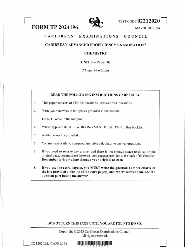 Unit 2 2024 Paper 2 | PDF