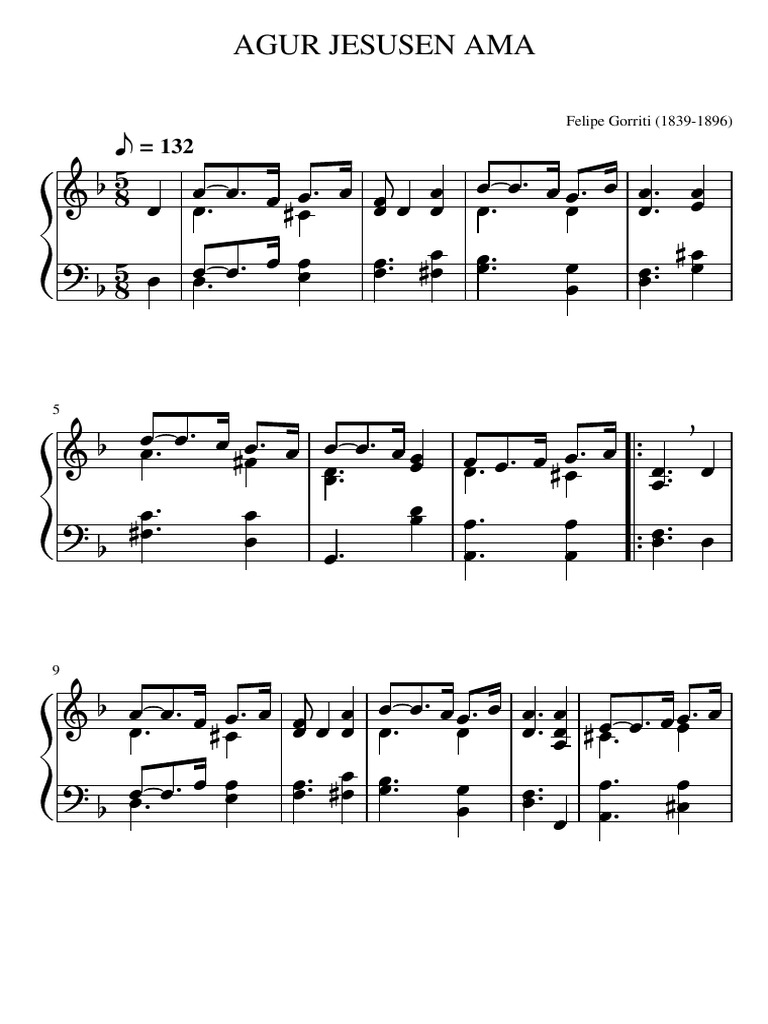 Agur Jesusen Ama Sheet Music | PDF