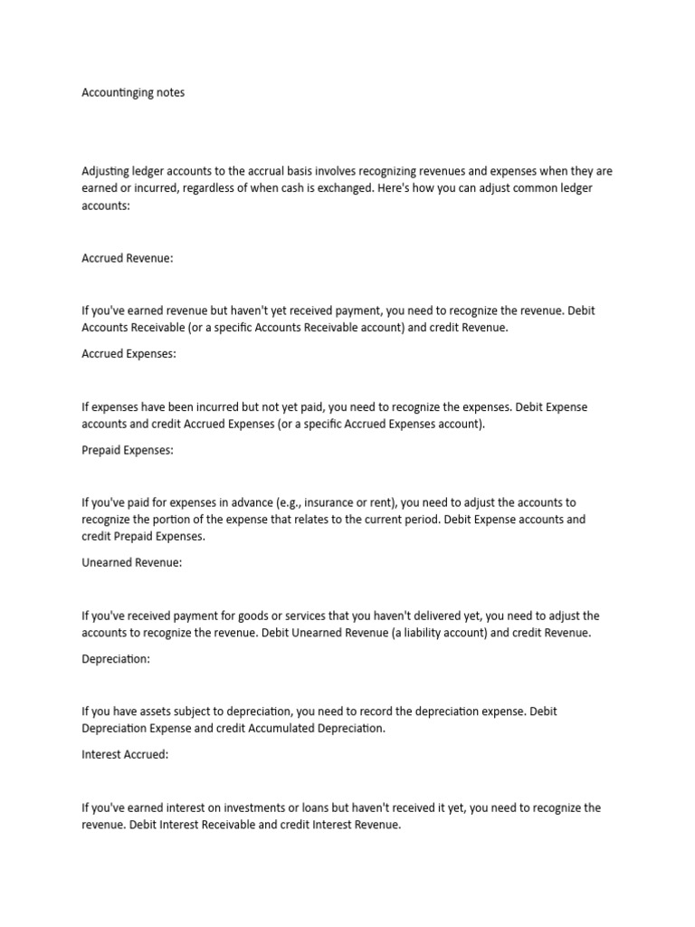 Accounting Notes 13 March | PDF | Debits And Credits | Expense