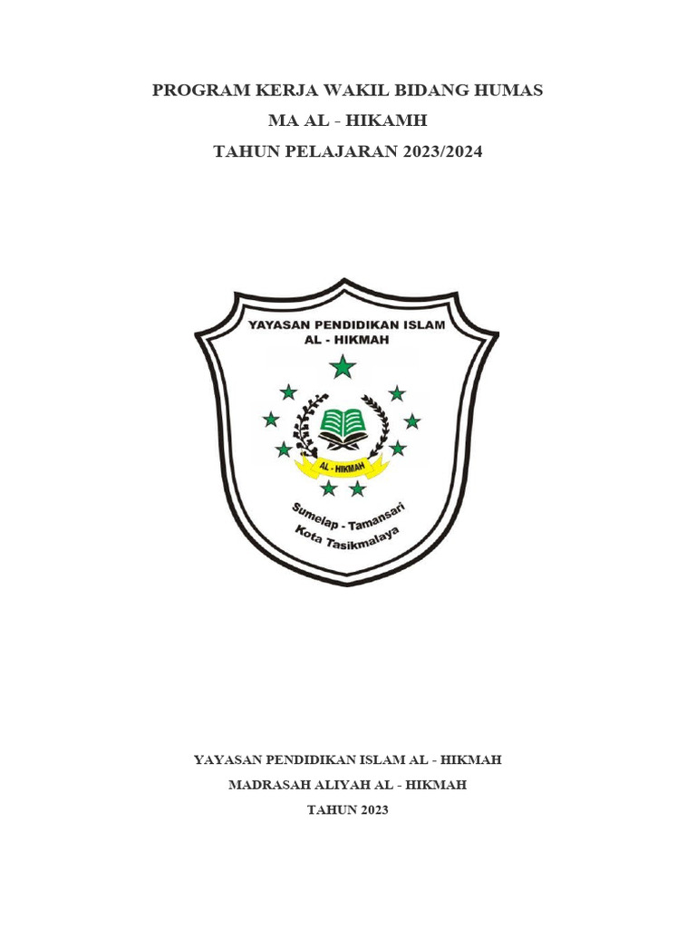 Proker Waka Humas Dera 2024 | PDF | Karier & Perkembangan | Bisnis