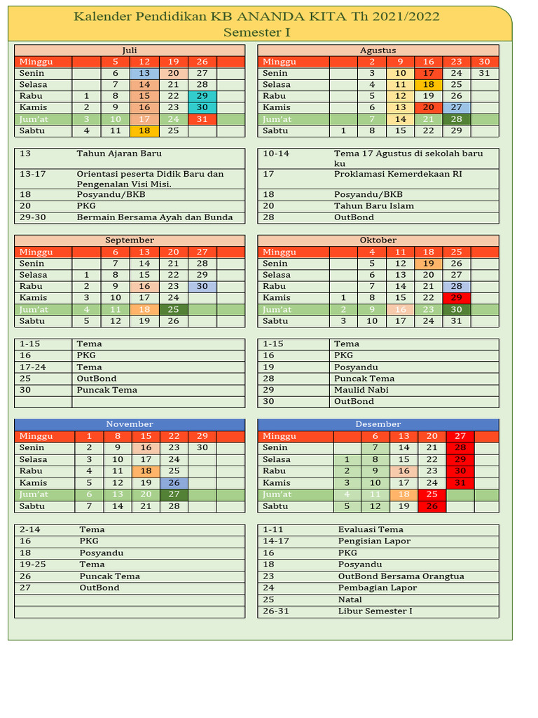 Kalender Pendidikan | PDF