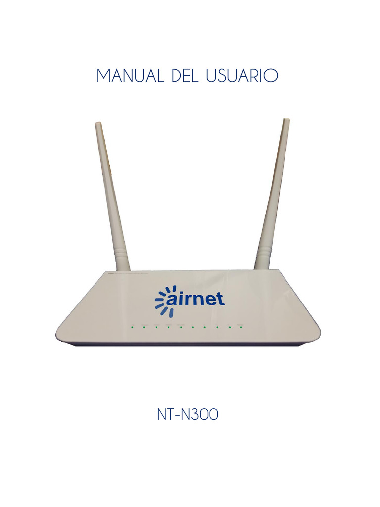 Manual NT N300 | PDF | Enrutador (Computación) | Dirección IP