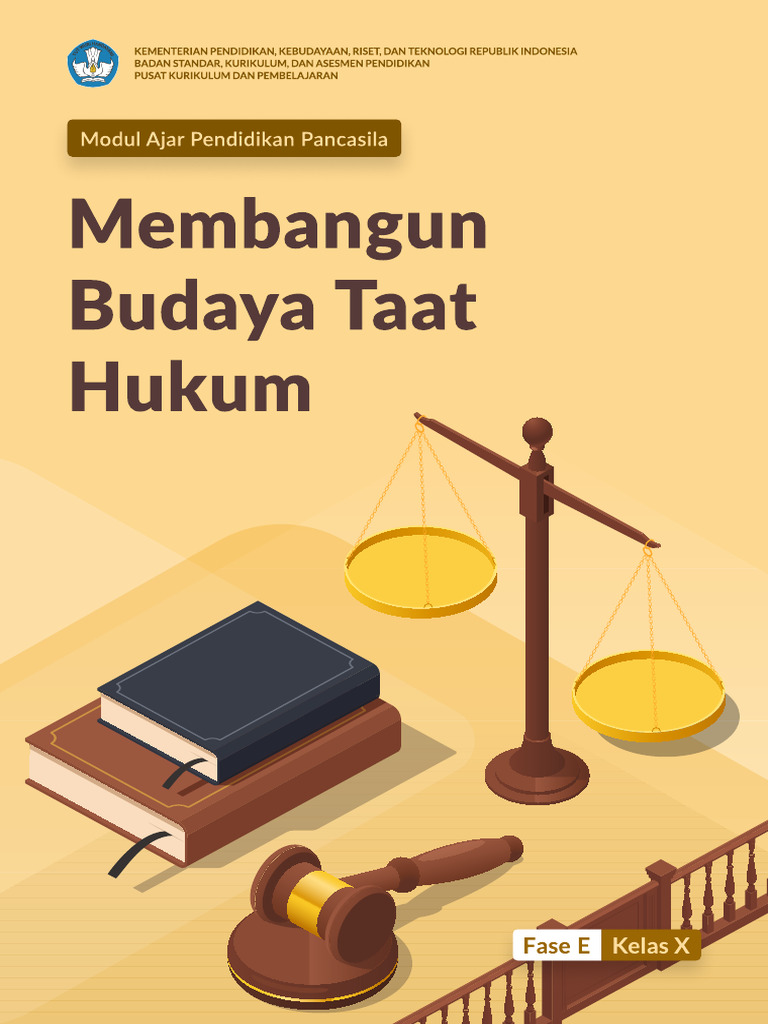 Modul Ajar Pendidikan Pancasila - Membangun Budaya Taat Hukum - Fase E | PDF